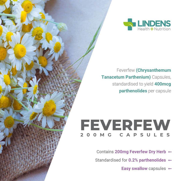Feverfew 200mg Capsules (60 pack) | Authentic Vitamins